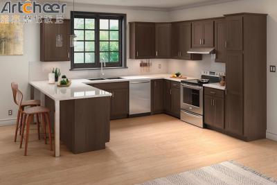 Cina American Style Shaker Design Armadi da cucina in legno massello da avere per case moderne in vendita