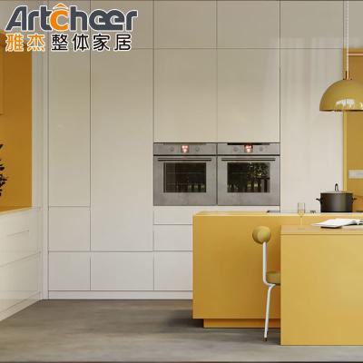 Cina Arredamento di cucina di piccola casa Moderno design realizzato con materiale di carcassa in compensato in vendita