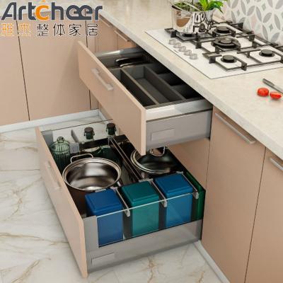 Cina Armadi da cucina indiani contemporanei con cassettiera di design moderno e contemporaneo in vendita