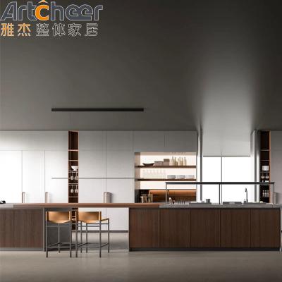 China Armário de cozinha italiano Design moderno de alta qualidade Laca e acabamento laminado à venda