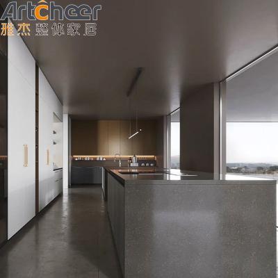 China Armário de cozinha italiano Design moderno de alta qualidade Laca e acabamento laminado à venda