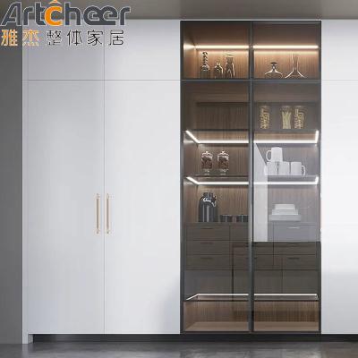 China Armário de cozinha italiano Design moderno de alta qualidade Laca e acabamento laminado à venda