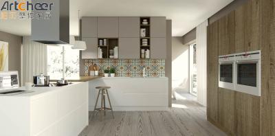 China Customized Size European Style Kitchen Furniture in Plywood with Modular Cupboard Set for sale
