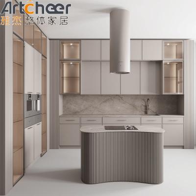 China Vintage modulaire keukenkasten met massief houten materiaal en complete set van Cucina Te koop