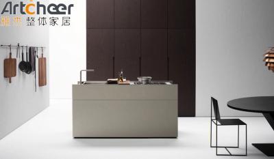 China Small Room Kitchen Cabinets with Customized Color and Island Cabinet in Modern Design for sale