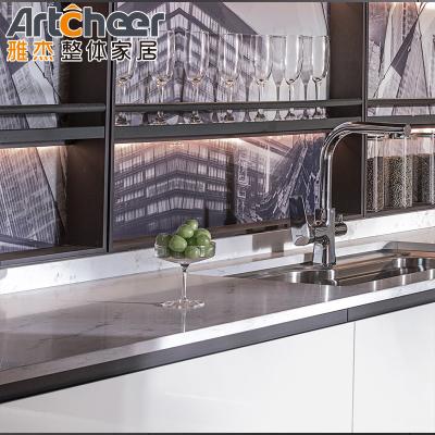 China Mail Packing N Modular Design Kitchen Cabinets With Soft Close Hinges Customized Color for sale