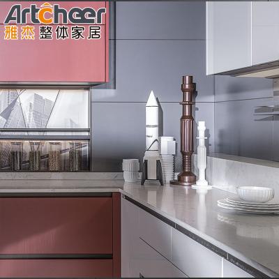 China Mail Packing N Modular Design Kitchen Cabinets With Soft Close Hinges Customized Color for sale