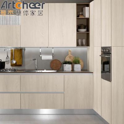 China Modern Design keuken witte opslagkas met lak Afwerking in hout soort triplex op het beste Te koop