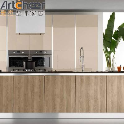 China Modern Design keuken witte opslagkas met lak Afwerking in hout soort triplex op het beste Te koop