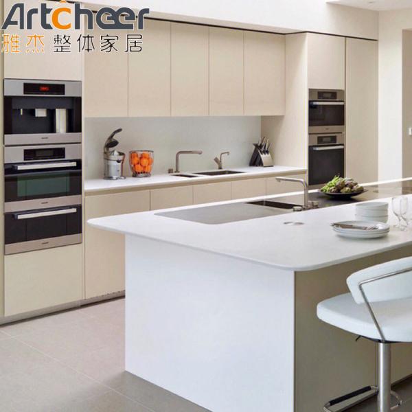 Quality Furniture Lacquer Kitchen Wooden Cabinet with Cupboard Accessories in Customized for sale