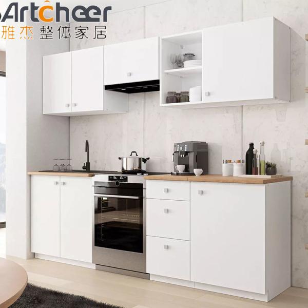 Quality Small Room Grey Kitchen Cabinet with Modern and Stylish Half Bullnose Countertop Edging for sale