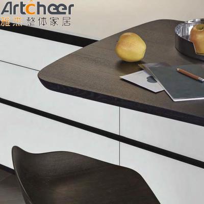Cina Gabinetto Cucina Gabinetto Profilo in alluminio Mobili di design moderno con materiale HPL di grado E0 in vendita