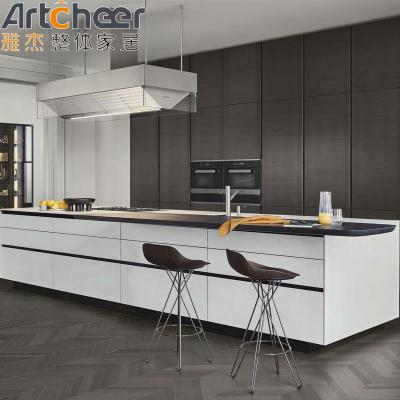 Cina Gabinetto Cucina Gabinetto Profilo in alluminio Mobili di design moderno con materiale HPL di grado E0 in vendita
