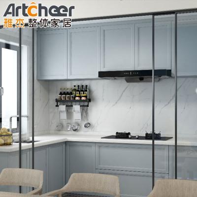 Cina Armadi e cassetti della cucina a scaffale regolabile nel design contemporaneo di mobili in rovere massello in vendita