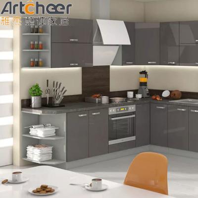 Cina Cucina Villa Granito Top Armadio con bancone a bordo inclinato e materiale di grado E0 in vendita