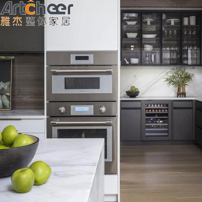 Cina Materiale di compensato e design moderno La combinazione perfetta per i gabinetti della cucina della villa in vendita
