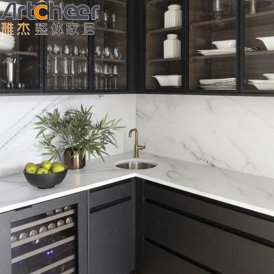 Cina Materiale di compensato e design moderno La combinazione perfetta per i gabinetti della cucina della villa in vendita