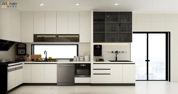 Quality American Shaker Style Solid Wood Kitchen Cabinets with Modern Stylish Sink for sale