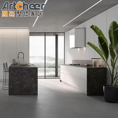 Cina Arredamento da cucina moderno e elegante Set completo con tavolo isola nel mercato euro in vendita