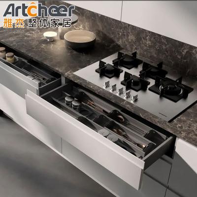 Cina Arredamento da cucina moderno e elegante Set completo con tavolo isola nel mercato euro in vendita