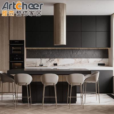 Cina Armadietti da cucina in legno di lusso con tavolino e accessori da calcio in vendita