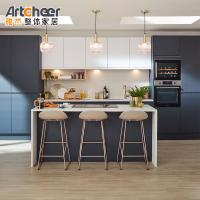Quality Standard Itaily Kitchen Cabinet Customized Melamine Laminated Wood Grain And for sale