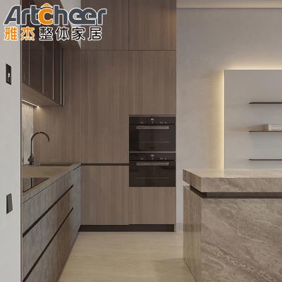 China RTA Home Kitchen Cabinet with Wine Bar Cabinet in Solid Wood and Customizable Size for sale