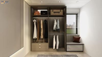 Cina Moderna Nigeria Indumenti portatili Armadio Arredamento per camera da letto in legno Pronto per la spedizione in vendita