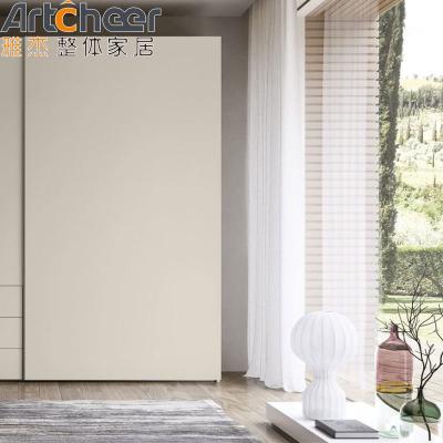 Cina Melamina Finitura Carcassa di compensato Stile minimalista italiano Porte scorrevoli per camera da letto in vendita