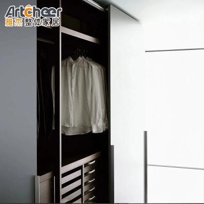 Cina Arredamento per camera da letto Abbigliamento bianco moderno Armadio con magazzino Parete Disegno Porta scorrevole in vendita