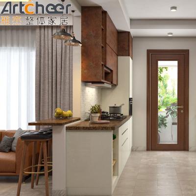 中国 American Style Kitchen Cabinets With Contemporary Design And Solid Wood Construction 販売のため