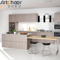 Quality Modulate Open Shelf Plywood Door Material Kitchen Cabinet Furniture for Hotels for sale