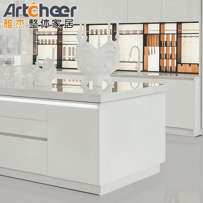 Cina Cucina interna e esterna a griglia con frigorifero Cucina di design italiano in vendita