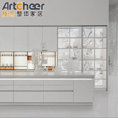 Cina Cucina interna e esterna a griglia con frigorifero Cucina di design italiano in vendita