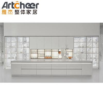 Cina Cucina interna e esterna a griglia con frigorifero Cucina di design italiano in vendita