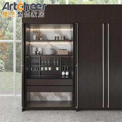 Cina Armadio da cucina in acciaio inossidabile con colore bianco e isola da cucina in stile italiano in vendita