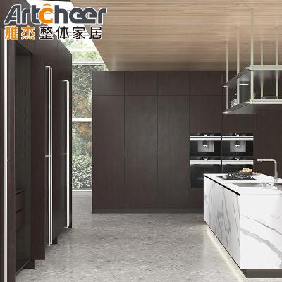 Cina Armadio da cucina in acciaio inossidabile con colore bianco e isola da cucina in stile italiano in vendita