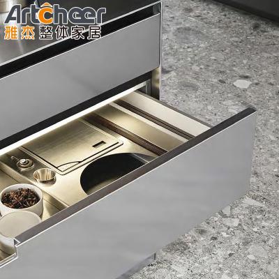 China Whole Kitchen Furniture Unit With Center Island Table Small Size And Durable Design for sale