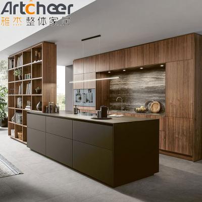 Cina Moderno gabinetto da cucina in quercia con carcassa in compensato e accessori Hardware Design in vendita