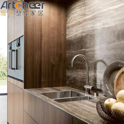 Cina Moderno gabinetto da cucina in quercia con carcassa in compensato e accessori Hardware Design in vendita