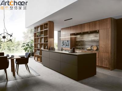 Cina Moderno gabinetto da cucina in quercia con carcassa in compensato e accessori Hardware Design in vendita