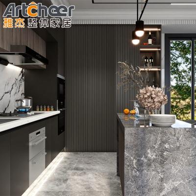 China Stainless Steel Countertop Furniture Set with Beveled Edge and Drawer Basket Accessories for sale