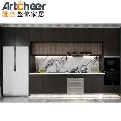 China Stainless Steel Countertop Furniture Set with Beveled Edge and Drawer Basket Accessories for sale