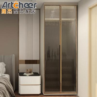 Cina Moderno stile di parete in legno camminare in guardaroba sistema di ripostiglio armadio per la progettazione della camera da letto in vendita