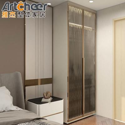 Cina Moderno stile di parete in legno camminare in guardaroba sistema di ripostiglio armadio per la progettazione della camera da letto in vendita
