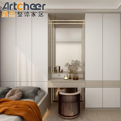 Cina Camera da letto in legno ripostiglio armadio porta a cerniera armadio colore personalizzato per personalizzato in vendita