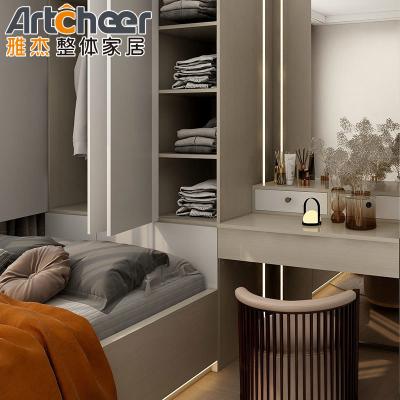 Cina Camera da letto in legno ripostiglio armadio porta a cerniera armadio colore personalizzato per personalizzato in vendita