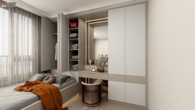 Cina Camera da letto in legno ripostiglio armadio porta a cerniera armadio colore personalizzato per personalizzato in vendita