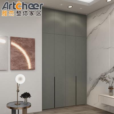 Cina Armadio di combinazione aperta di legno moderno per vestiti in mobili da camera da letto armadio walk-in in vendita