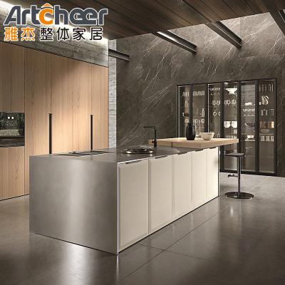 Cina Moderno immagazzinamento inossidabile in cartone di particolato Industrial Stainless Steel cucina armadio con porta in vendita